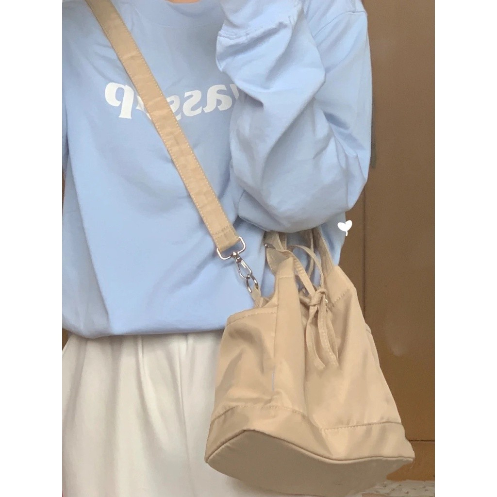 Kangaroo Sling Bucket Bag Women Commuting Big Bag Work Beg Drawstring ...