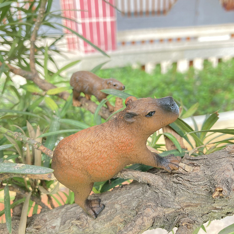 Uequilib Simulation Cute Animals Model Figurines Capybara Collection ...