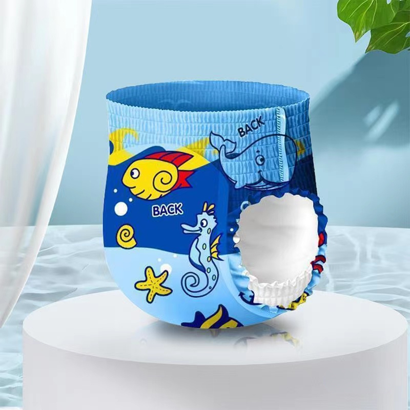 Baby Swimming Diapers Underwater World Style Waterproof Diaper Pants ...