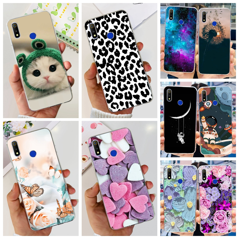 Cute Cartoon Casing Realme 3 3i 3 Pro Case Shockproof Silicone Soft TPU ...