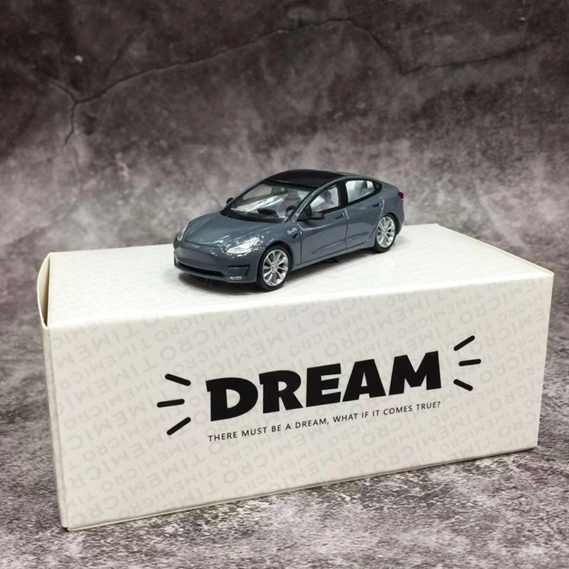 Time Dream Model Car Tesla Model3 Alloy Die-Cast Vehicle Collection ...