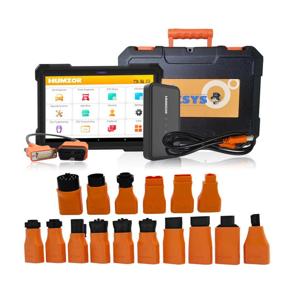 Humzor NS566S 24V Heavy duty Truck Scanner Commercial Vehicles Diesel ...