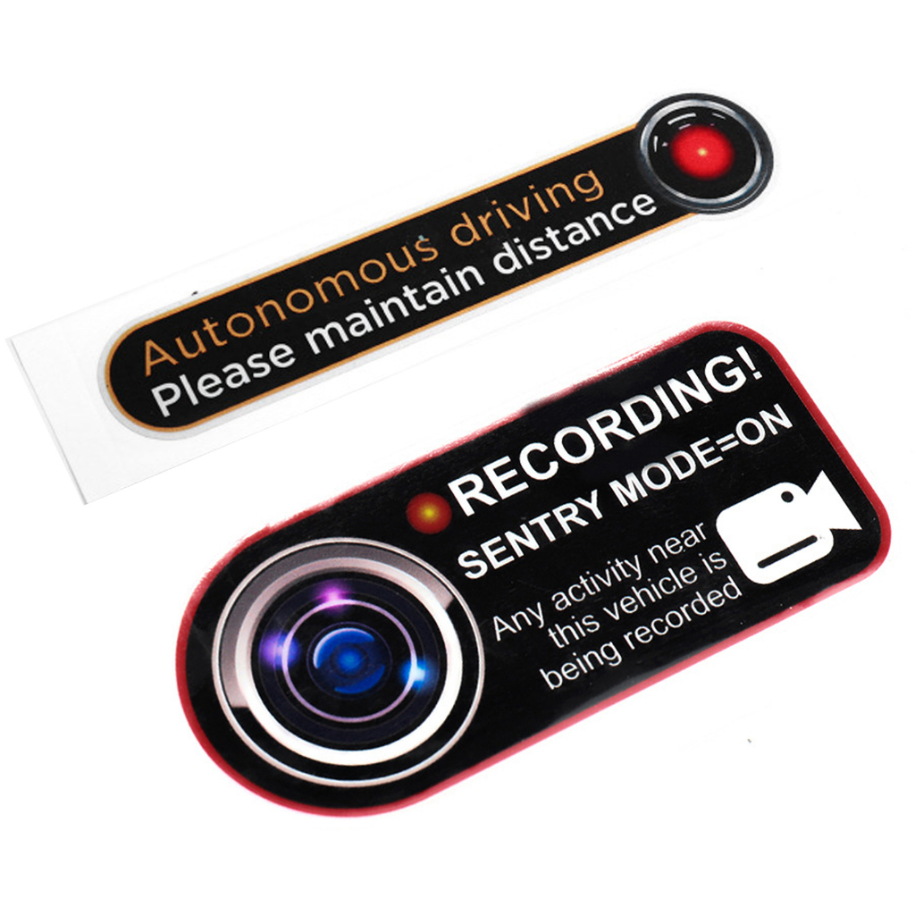 2 Pcs Autopilot and Sentry Mode Sticker - Body Sticker for Model 3 ...