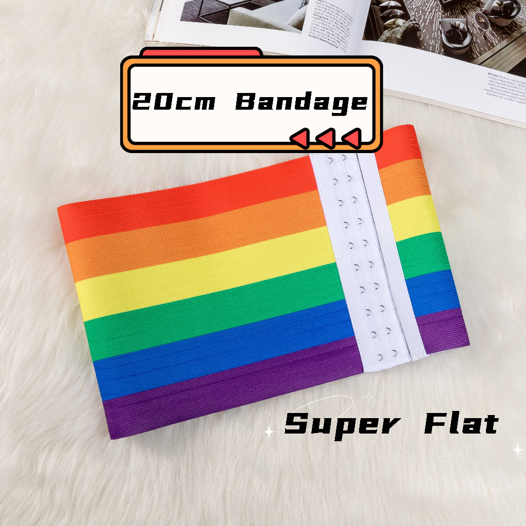 8 Inch Bandage Tube Oversized Big Chest Super Flat Chest Binder Tomboy ...