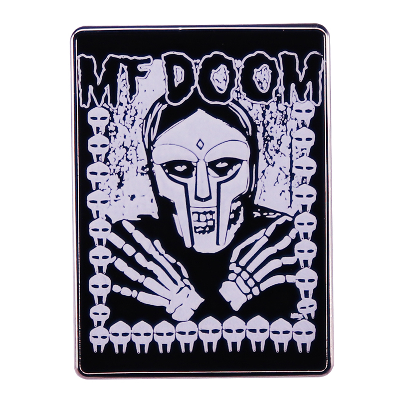 MF Doom Enamel Pin 90s Hip Hop Badge Fashion Jewelry Decoration ...