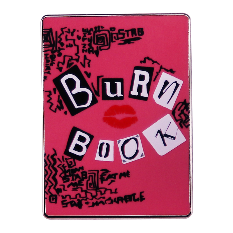Burn Book Enamel Pin Comedy Movie Mean Girls Inspiration Badge | Shopee ...
