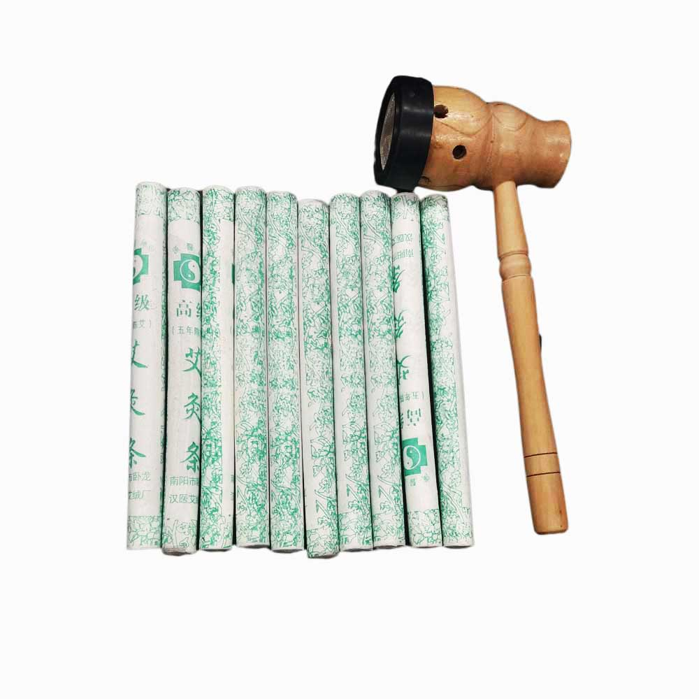 Moxibustion Moxa Box With Pure Moxa Stick Rolls - Traditional Chinese ...