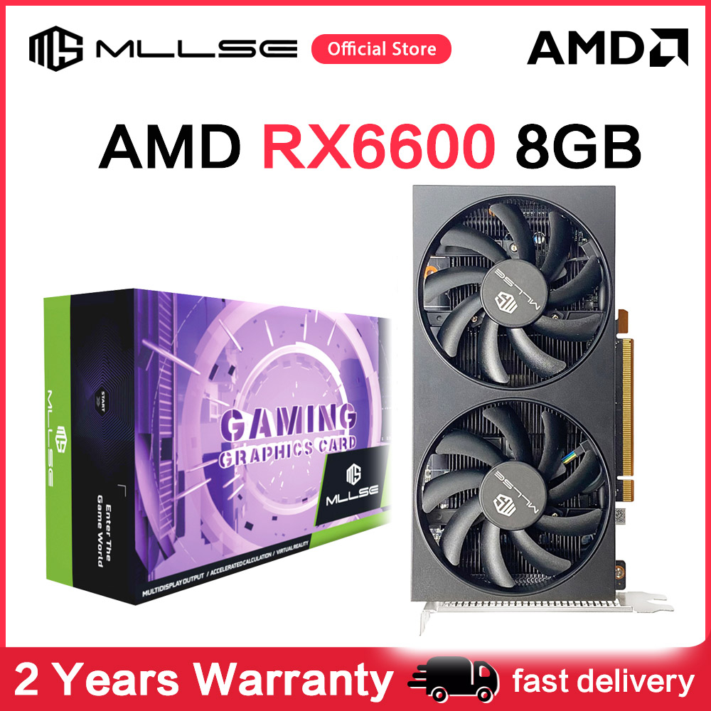 MLLSE AMD RX 6600 8GB Gaming Graphics Card GDDR6 128Bit 7nm Radeon ...