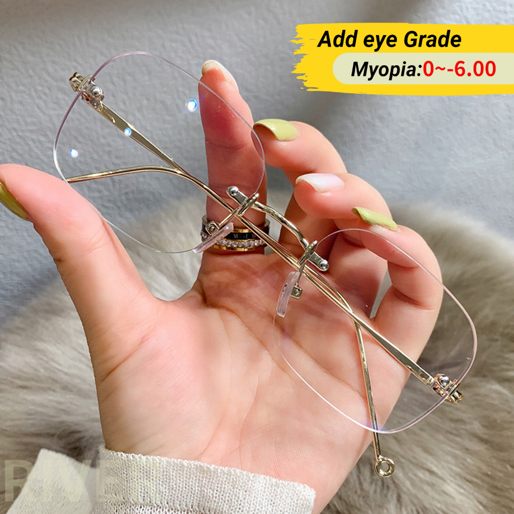 Fashion Myopia Graded Eyeglasses with Grade -50 100 150 200 250 300 350 ...