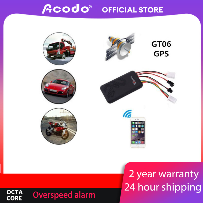 Acodo Gt06 Car Gps Vehicle Motorcycle Gsm Gprs Tracker | Shopee Philippines