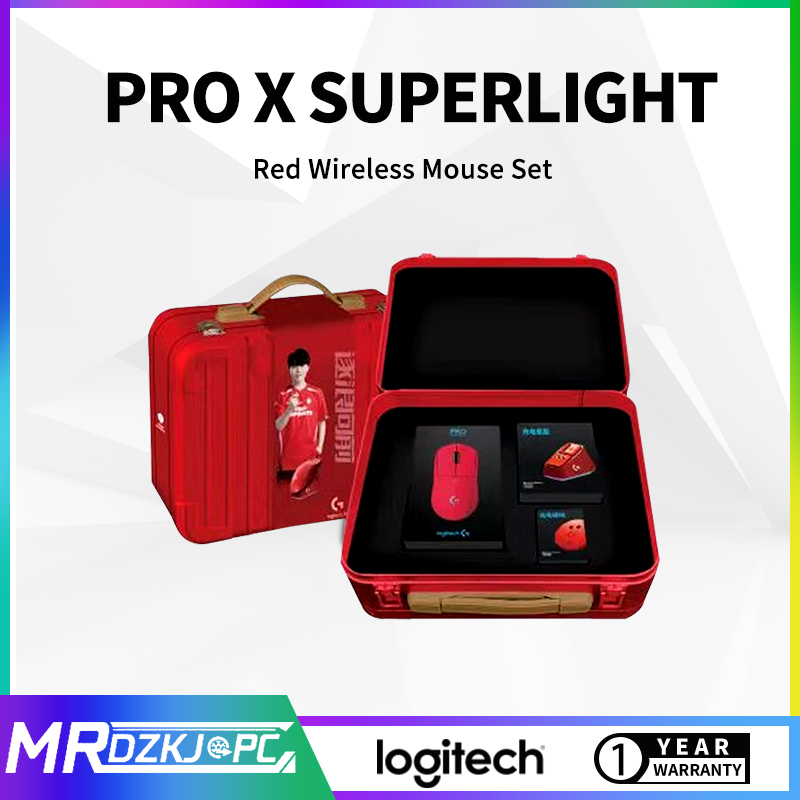 Logitech PRO X SUPERLIGHT Wireless Gaming Mouse Red GPW 2nd Generation ...