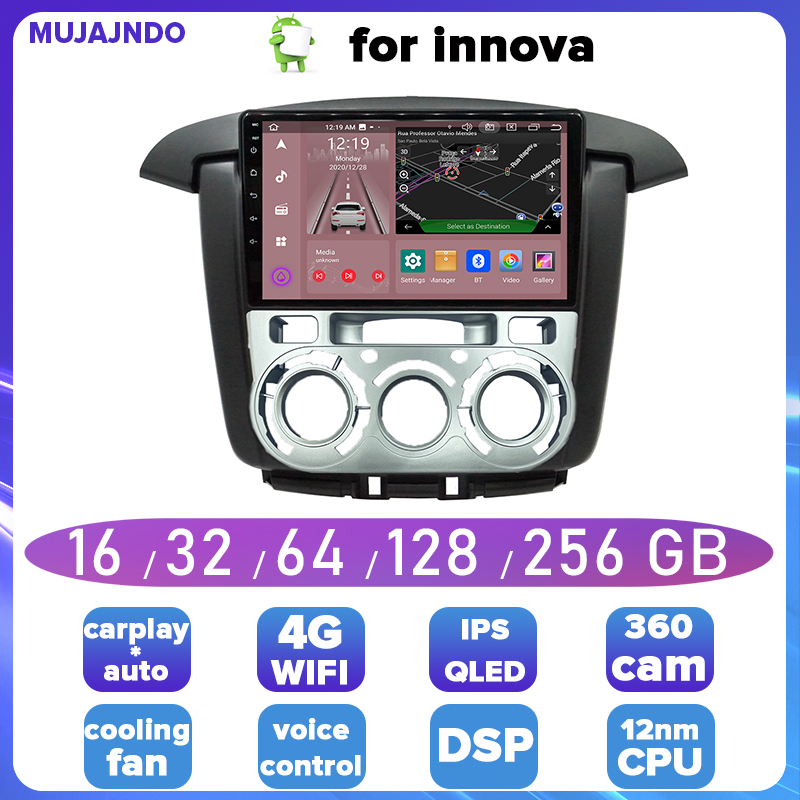 MUJAJNDO for Toyota innova 2010-2014 android12 2 4 8GB RAM 9inch voice ...
