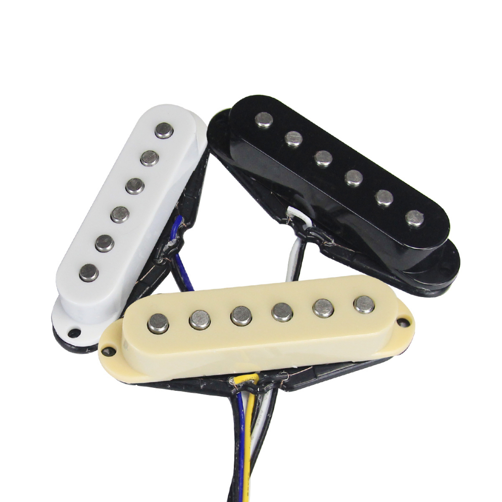 FLEOR Flat Pole ST Electric Guitar Alnico 5 Single Coil Pickup, Neck ...
