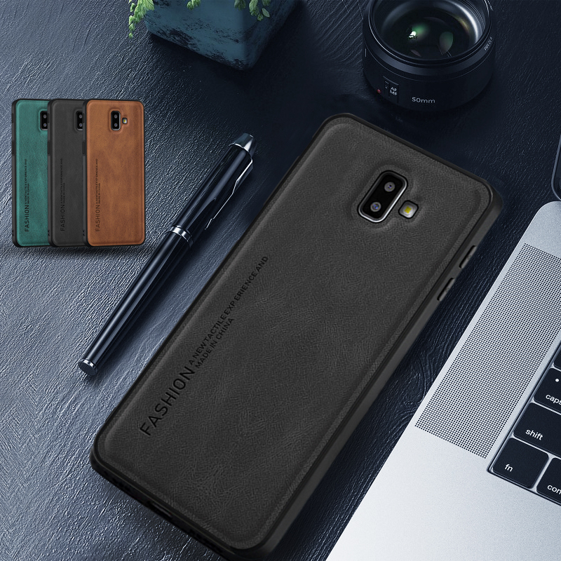 Luxury Leather Casing For Samsung Galaxy J6 Plus Phone Case TPU Soft ...