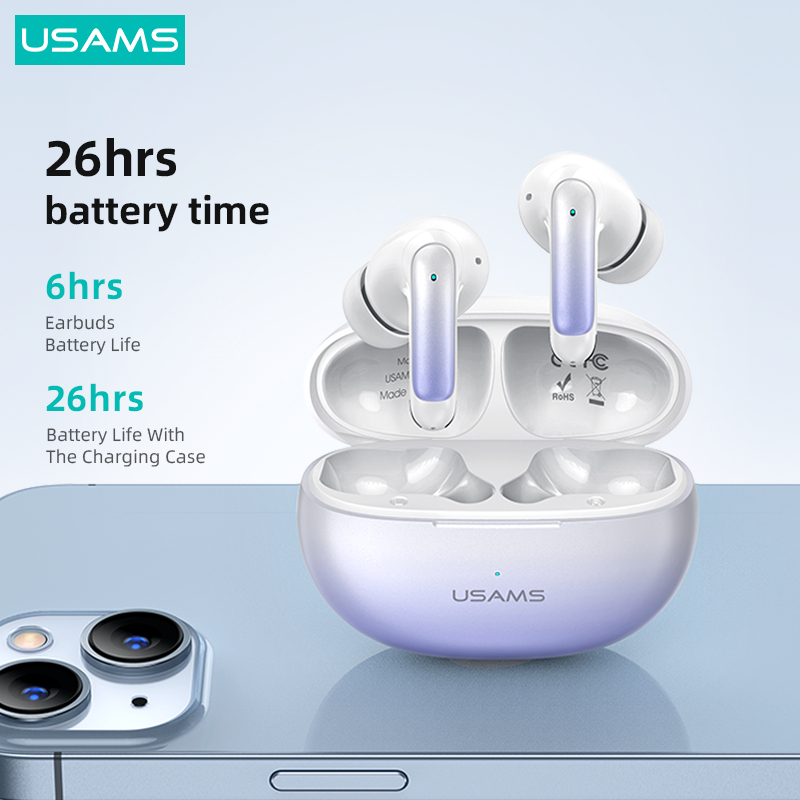 USAMS XD19 Wireless Bluetooth Earphones Headphone Active Noise ...