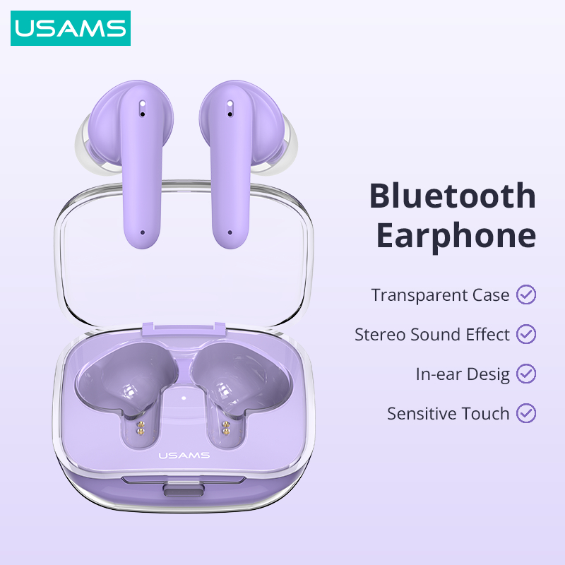 USAMS BE16 5.3 TWS Earphone Bluetooth Wireless Earbuds HD Call Dual ...