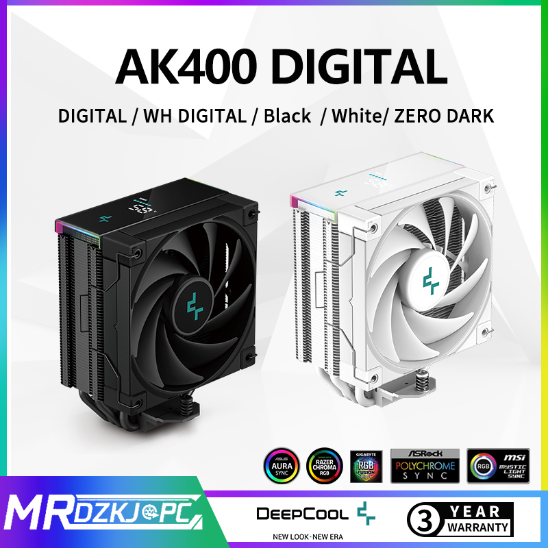 Deepcool AK400 DIGITAL / DIGITAL / White / Black CPU Cooler FDB ...