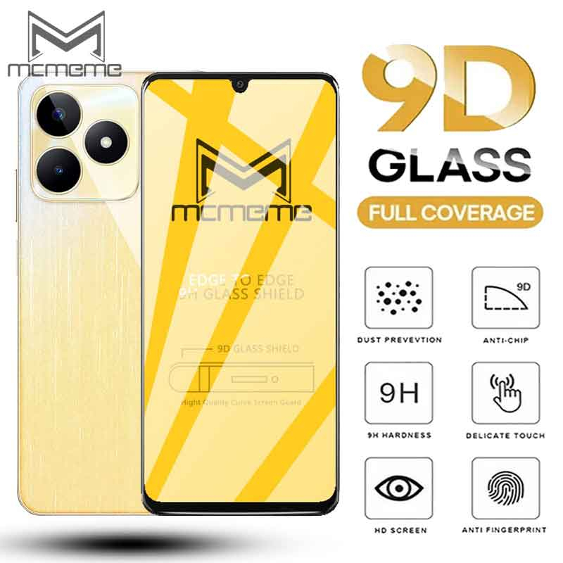 9D Full Cover Tempered Glass Screen Protector Realme C75 C51 C53 C67 C55 C33 C35 C30 C30s C21 ...