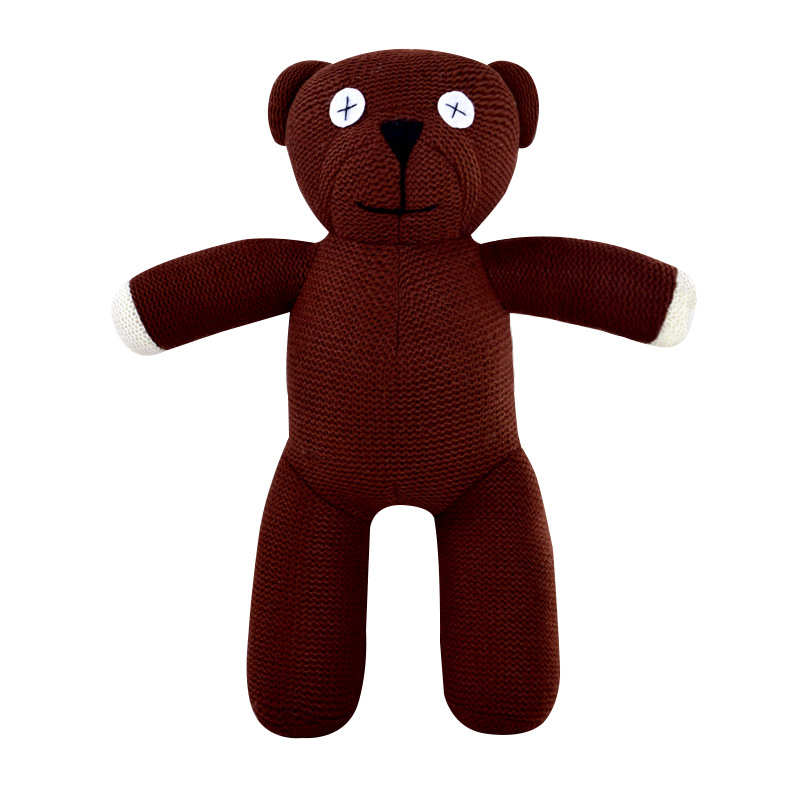 25cm Creative Dressing Mr.Bean Teddy Bear Plush Doll Stuffed Soft Brown ...