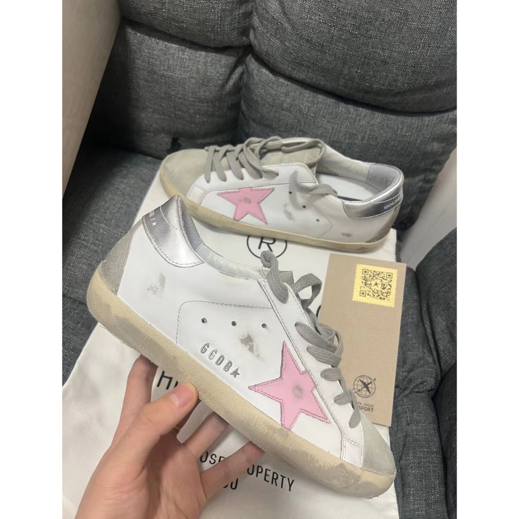 Golden Goose GGDB SuperStar Women's leather lace up sneakers | Shopee ...