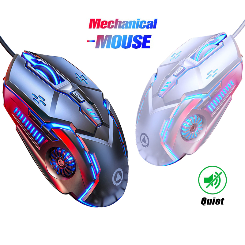 G5 Gaming Mouse Mechanical Mouse Luminous Game Wired Mouse 6 Buttons Optical 3200DPI Mice Silent ...