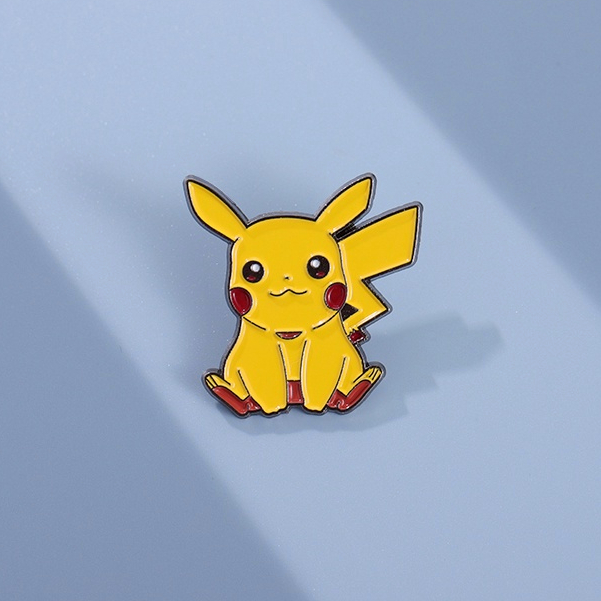 Cute Anime Pikachu Enamel Pin Pokemon Brooch Lapel Badges Cartoon Game ...