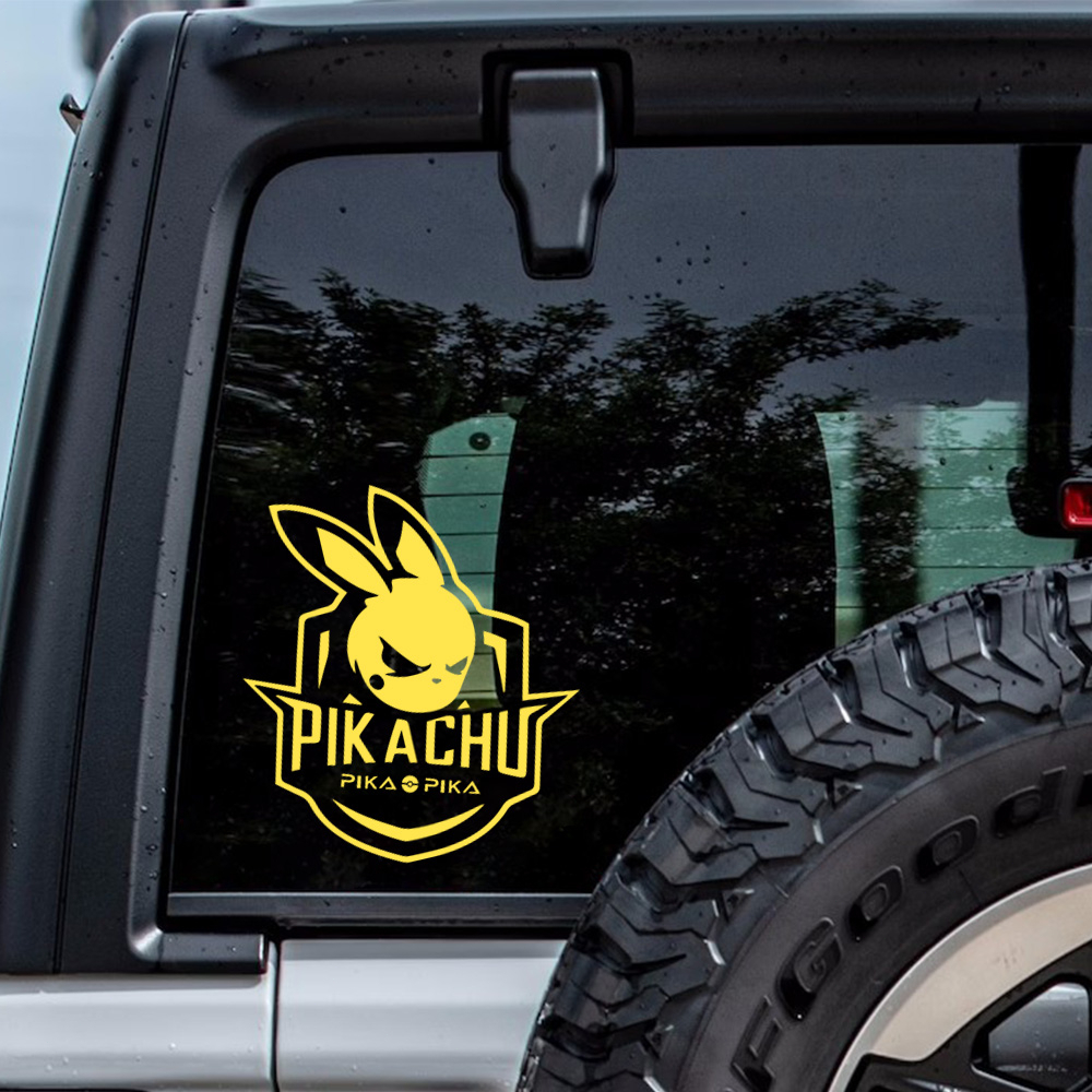 Pikachu Car Stickers Creative Personality Body to Paste Glass Cool ...