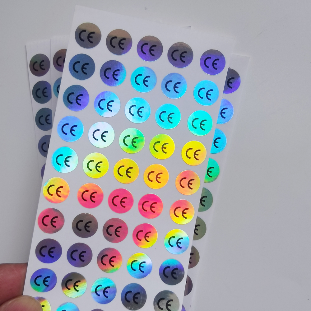 1000pcs 10MM DIAMETER CE Stickers White/Matte Silver/Clear Transparent ...