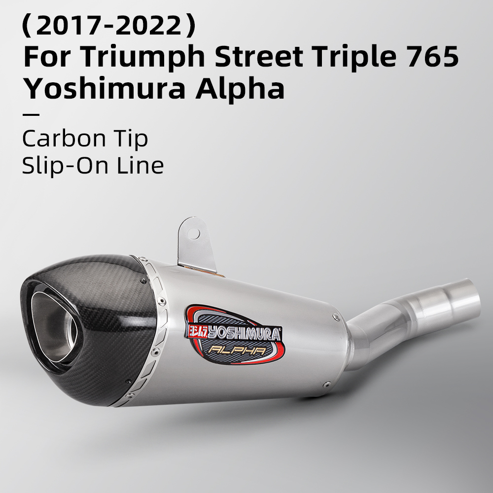 Yoshimura Alpha motorcycle exhaust pipe Slip On Line triumph street ...