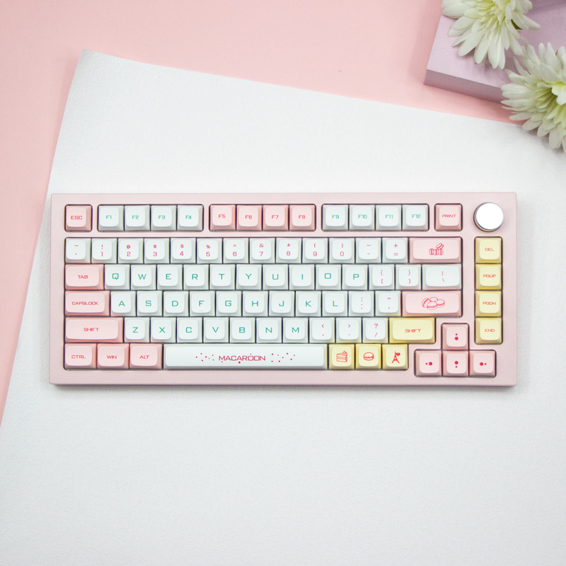 [Keycaps] Macaron keycaps XDA profile 125 keys dye sub PBT keycaps dye ...