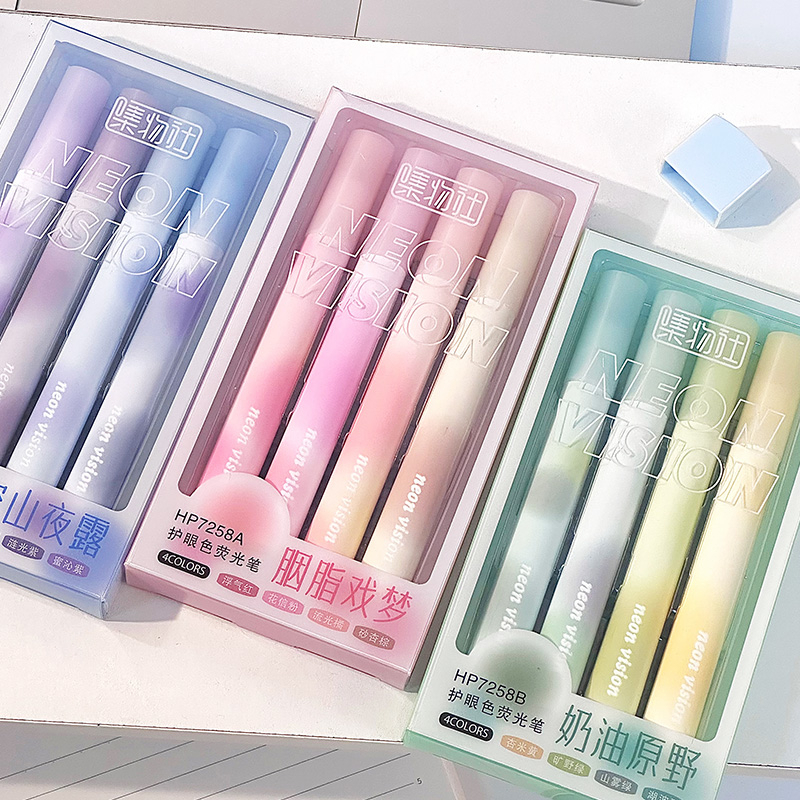 4Pcs/set New Transparent Gradient Highlighter High Beauty Eye Care ...