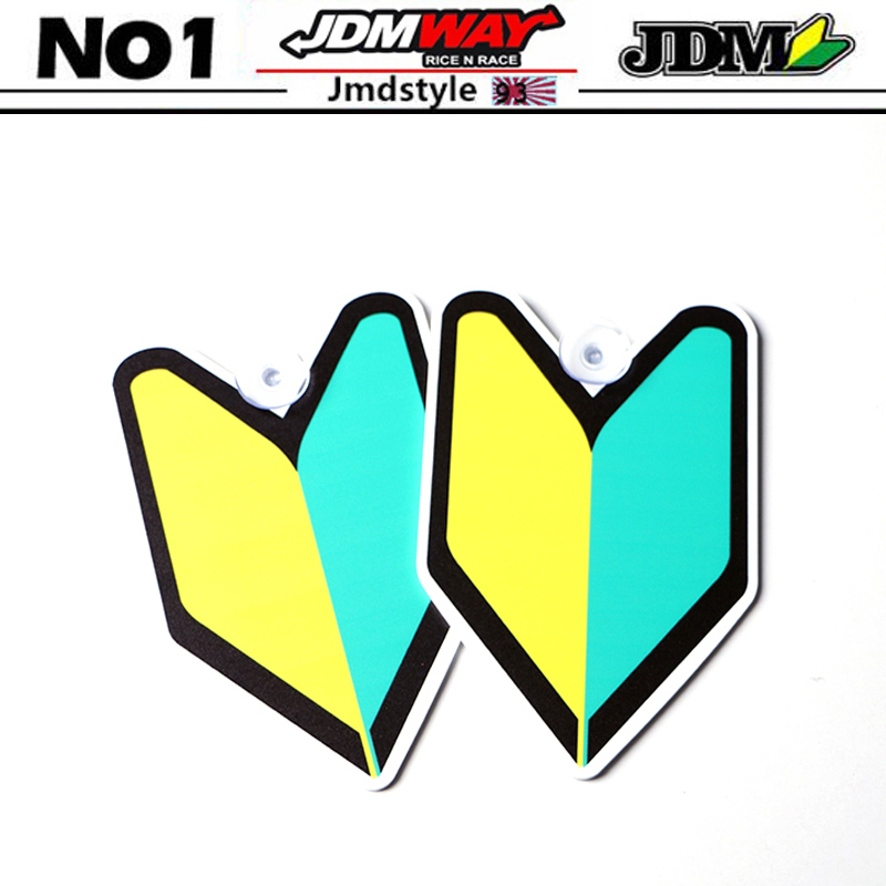 Drift Car Indoor Sign Tag Japan Jdm Suction Cup JDM Logo Sticker Tag ...