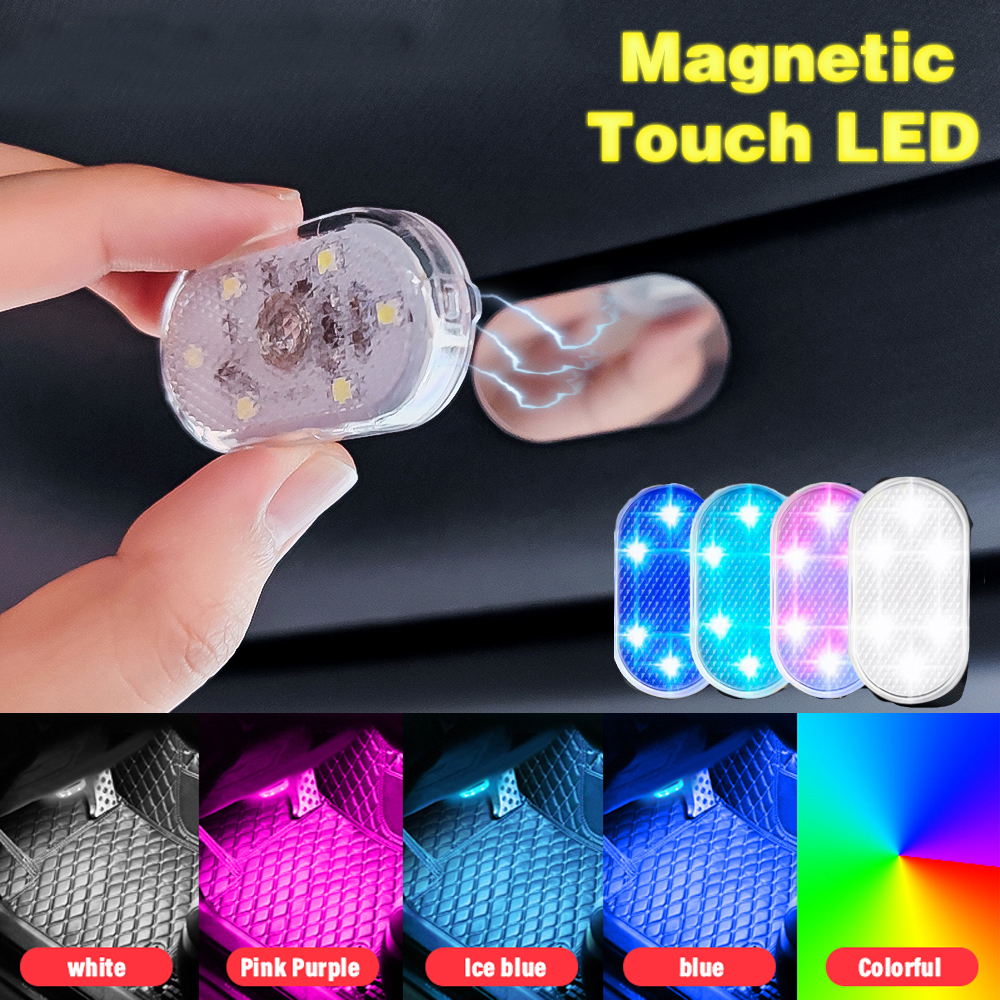 1PCS Car Interior Mini Light Touch Ambient Light Auto Roof Ceiling ...