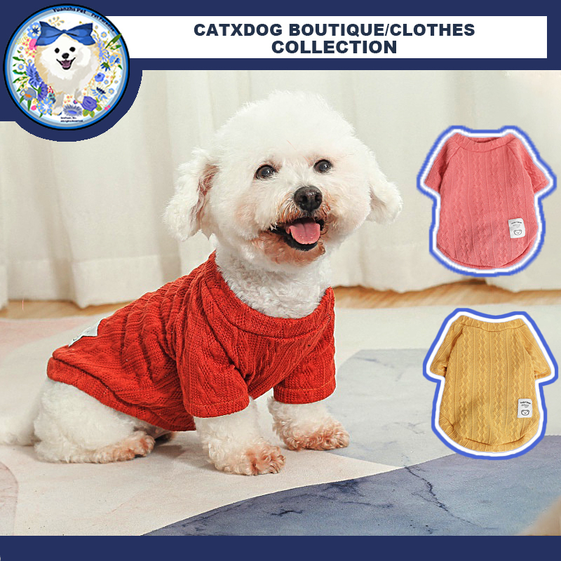【Yuanzhs Pet】Lucky bear label pet clothes for dog lovely dog sleepwear ...