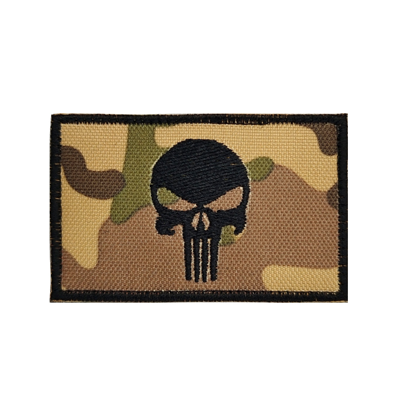 Punisher Skull Embroidery Patch Military Tactical Badge Velcro Hook ...