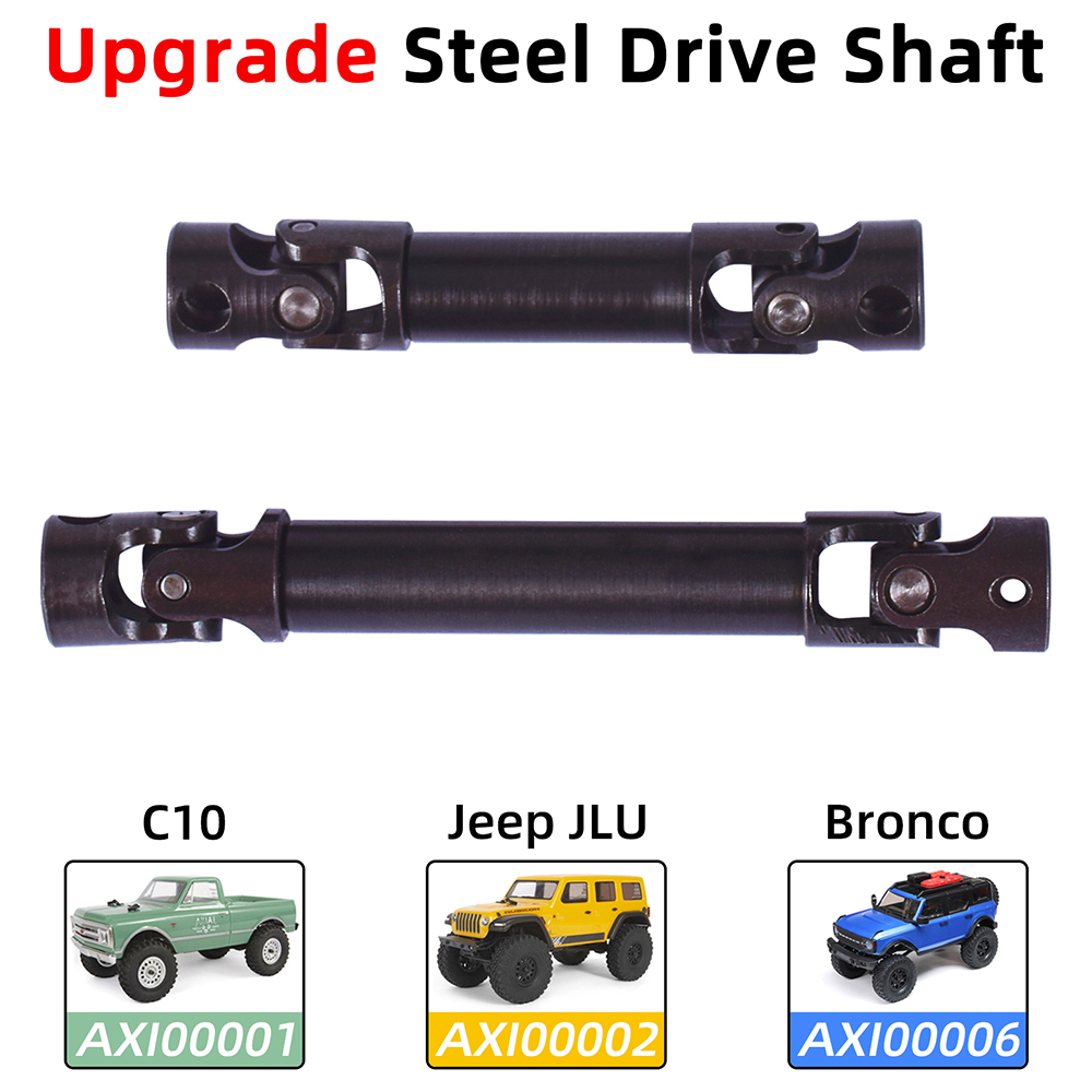 SCX24 Upgrades Steel Center Drive Shaft Axial for 1/24 RC Crawler Axial ...