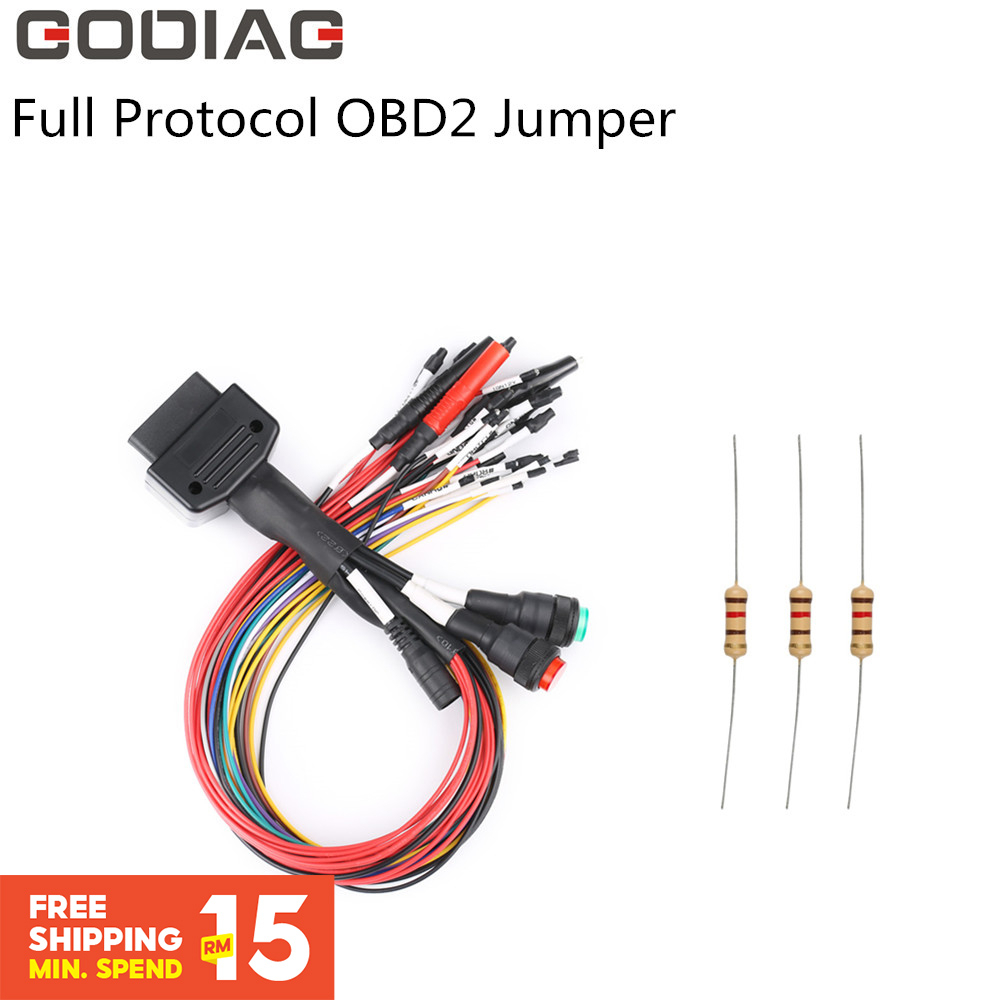 GODIAG Breakout Tricore Cable GODIAG Full Protocol OBD2 Jumper Cable ...