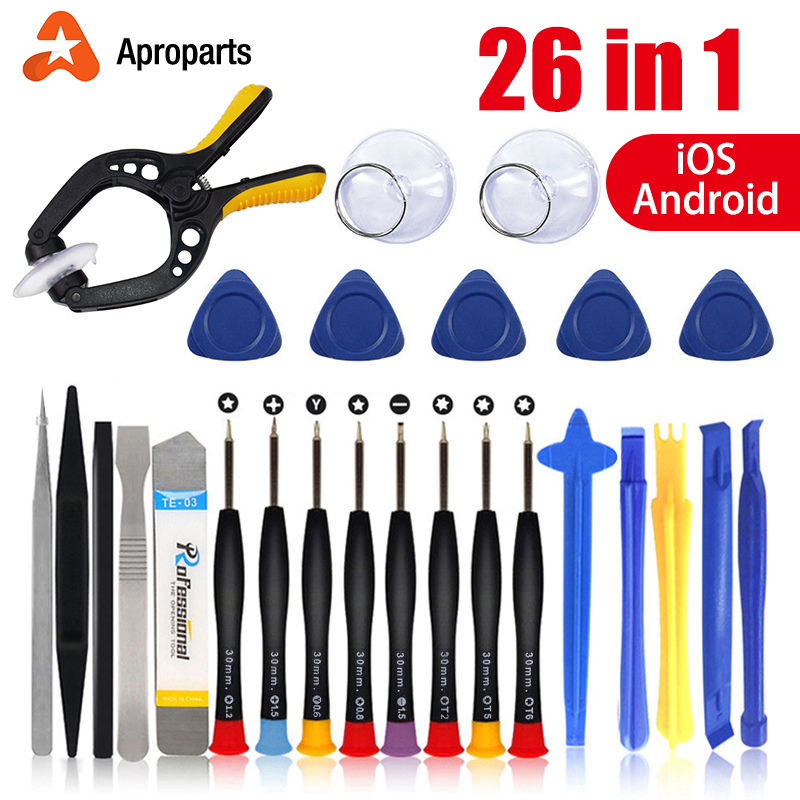 26 in 1 Mobile Cellphone Repair Tool Set Notebook Laptop Tablet Watch ...