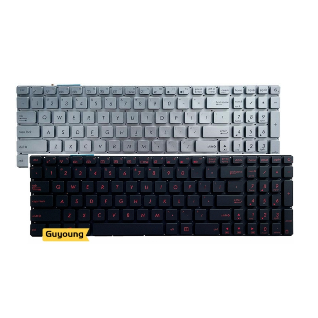 YJX US Keyboard for Asus N551JB JM Q G551 GL551 GL551J G551J G551JK ...