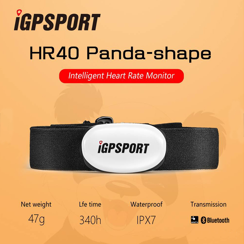 IGPSPORT HR40 Heart Rate Monitor Cycling Chest Strap ANT+ Bluetooth ...