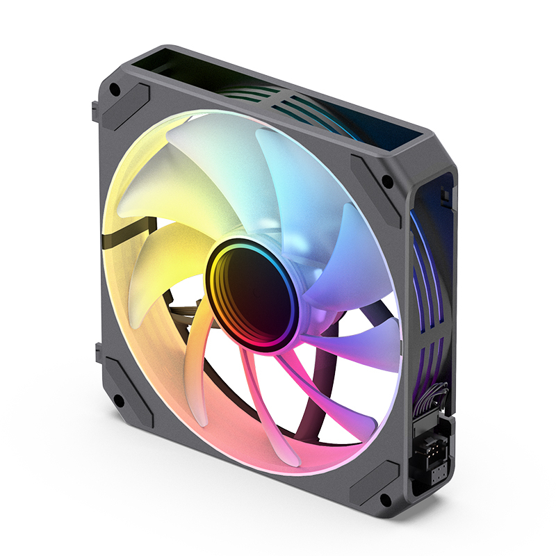 Jonsbo ZG-120 ARGB Building Block Fan Black White Splicable Tandem ...