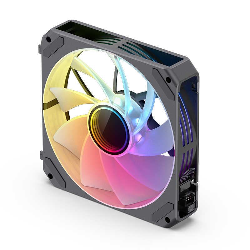 Jonsbo ZG-120 ARGB Building Block Fan Black White Splicable Tandem ...