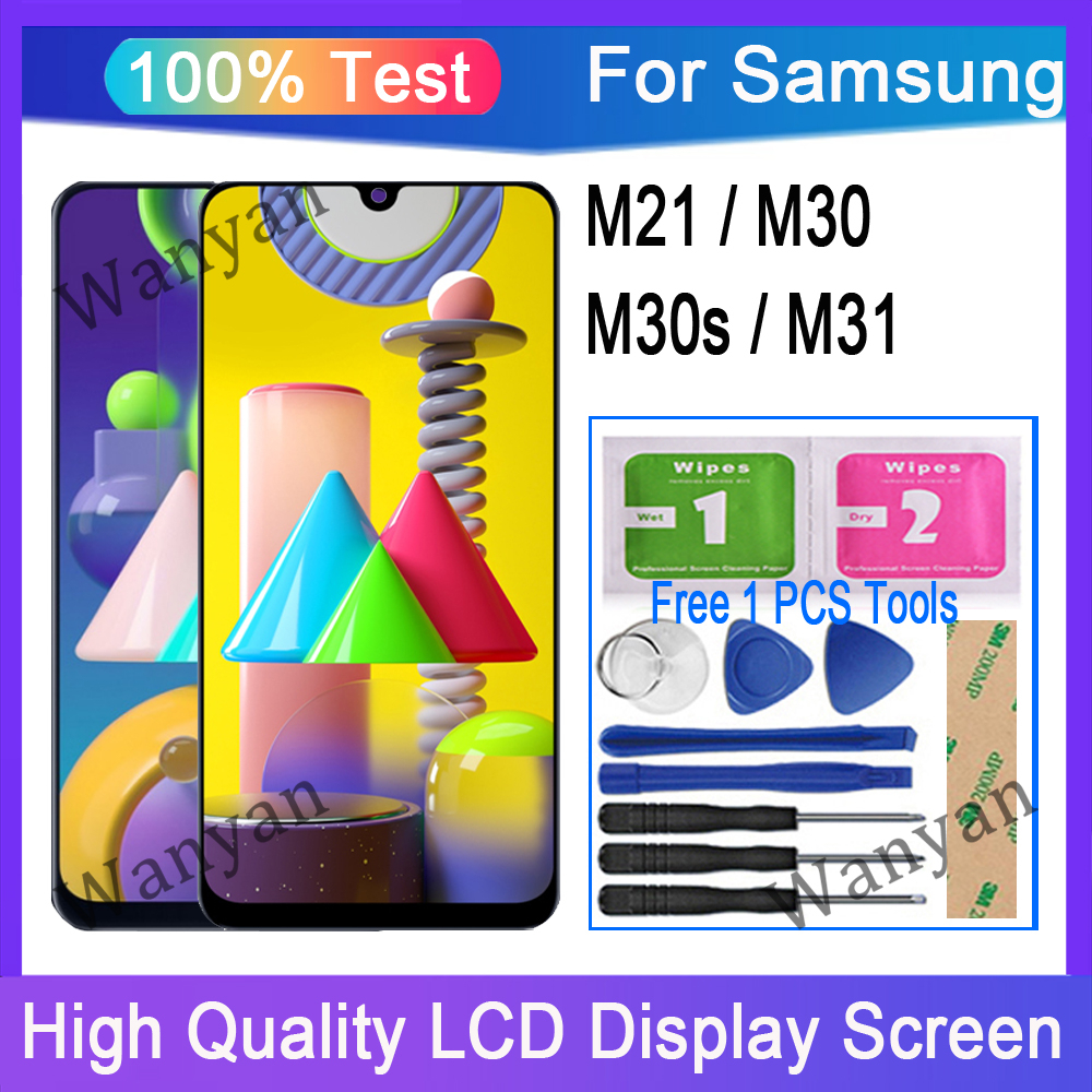 Original AMOLED Samsung Galaxy M21 M30 M30s M31 LCD Display Touch ...