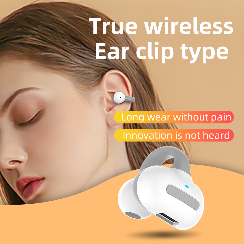 TWS Earbuds Bluetooth Wireless Clip-on Earphones Ear Bone Conduction ...