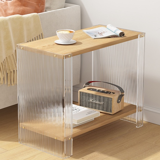 Acrylic transparent side table living room coffee table simple small ...