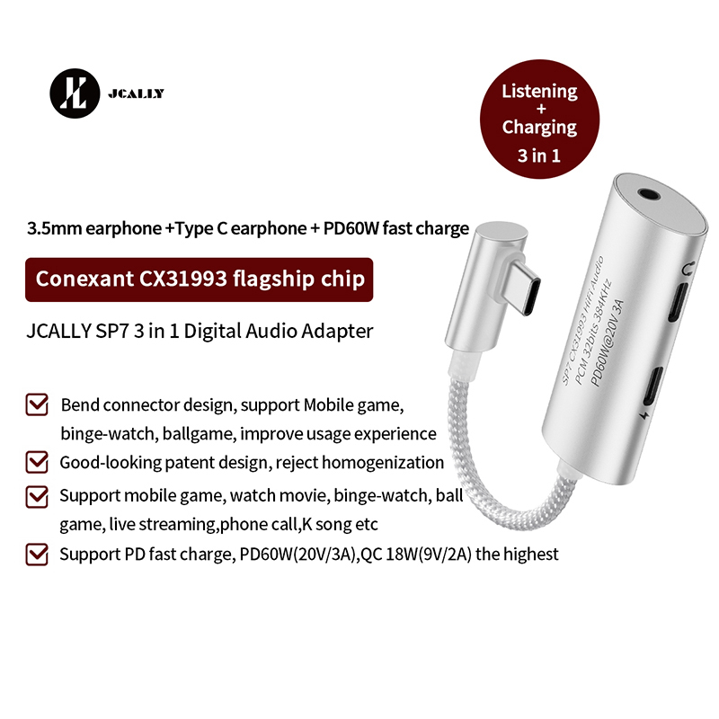 JCALLY SP7 New Upgraded 3-in-1 Multifunctional Mobile Phone Headphone ...