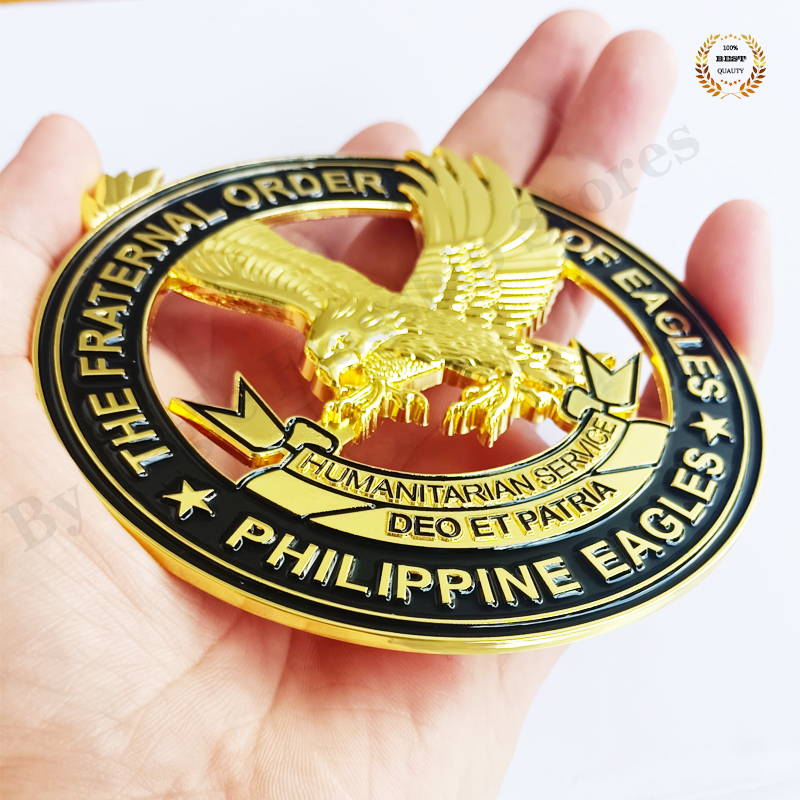 High Quality 4 Inches CUT-OUT Eagles Emblem Genuine Red 3M Adhesive ...