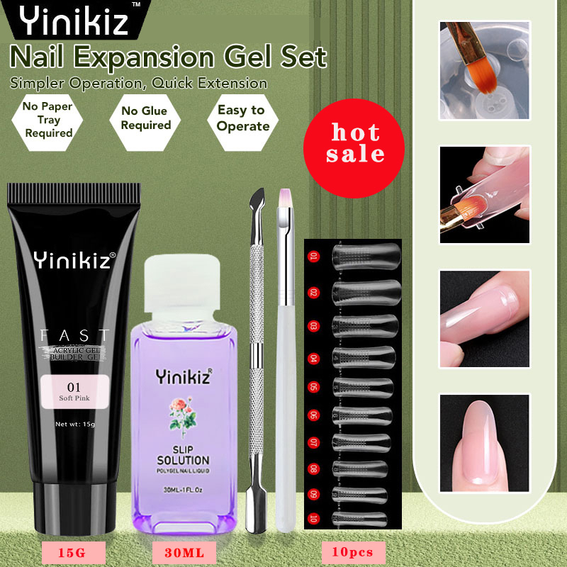 Poly Nail Gel Nail Extension Set 5PCS/SET Extesion Nail Gel Kit Nails ...