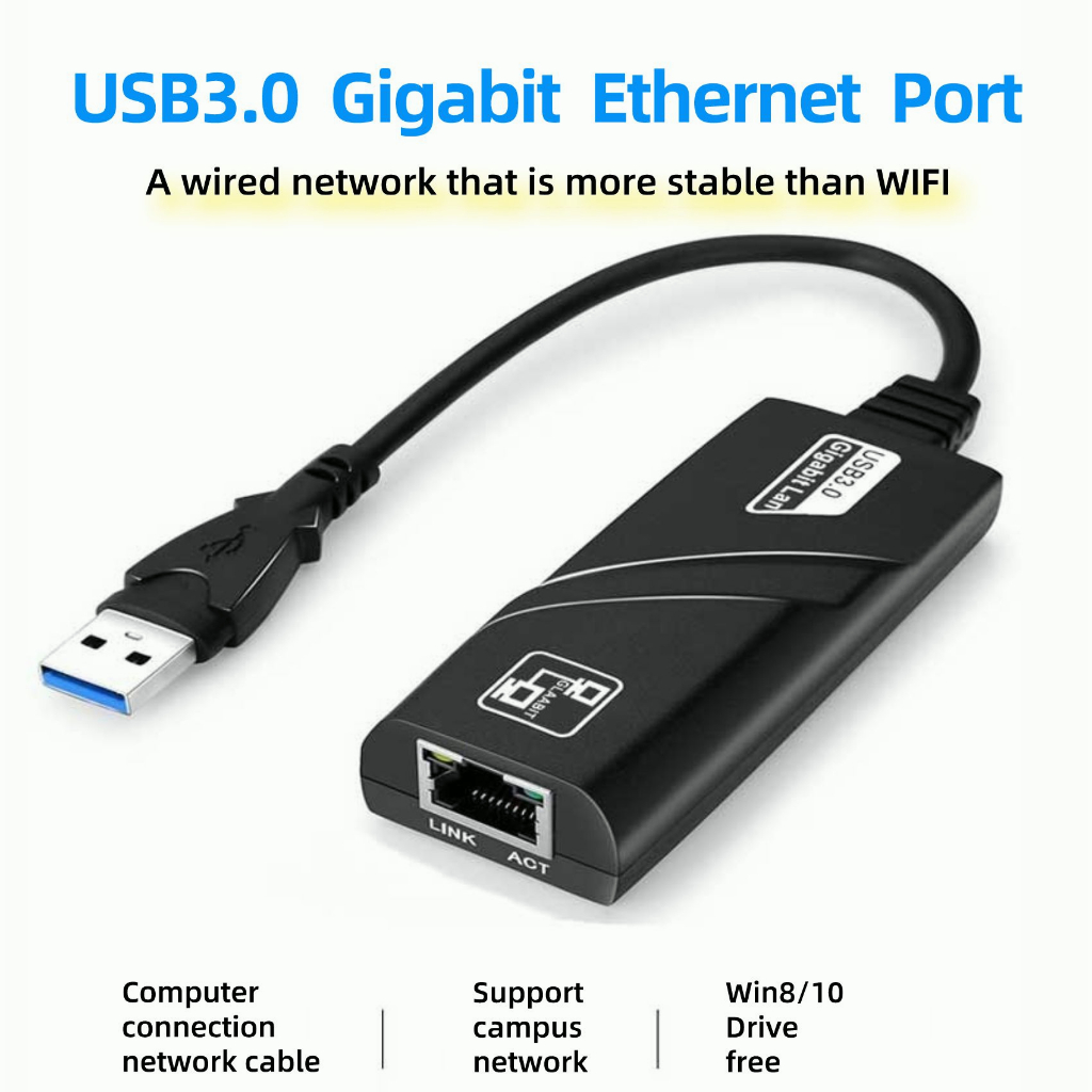 USB to RJ45 Gigabit Ethernet Port | USB3.0 Ethernet Port Extender ...