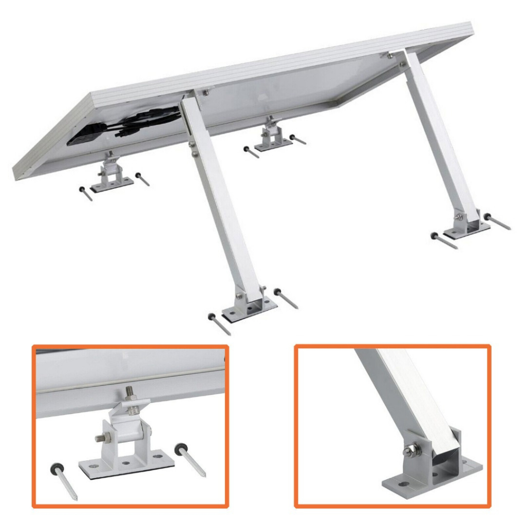 Solar Panel Mounting Brackets Kit Adjustable Foot Mount with Screws ...